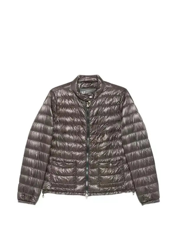 Herno Quilted High-neck Jacket - Grey