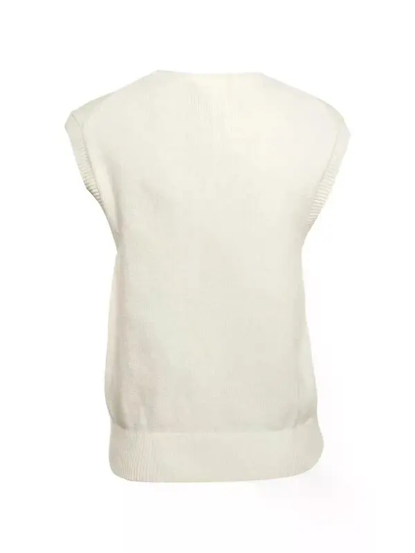 Maje Sequinned Heart Sleeveless Sweater