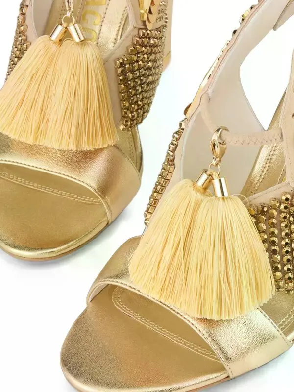 KAT MACONIE Aya Embellished Tassel Sandals