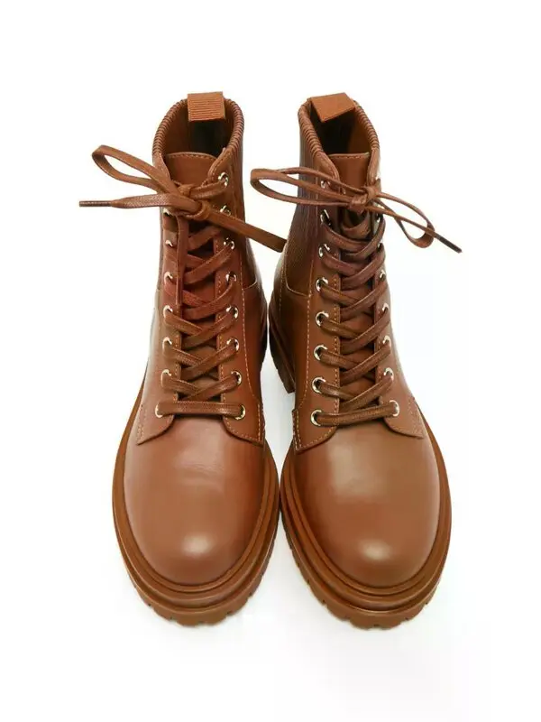 GIANVITO ROSSI Martis Lace-up Ankle Boots