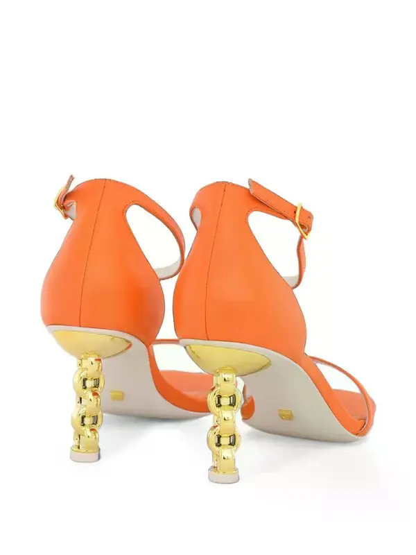 KAT MACONIE Adela Sculptural-heel Leather Sandals
