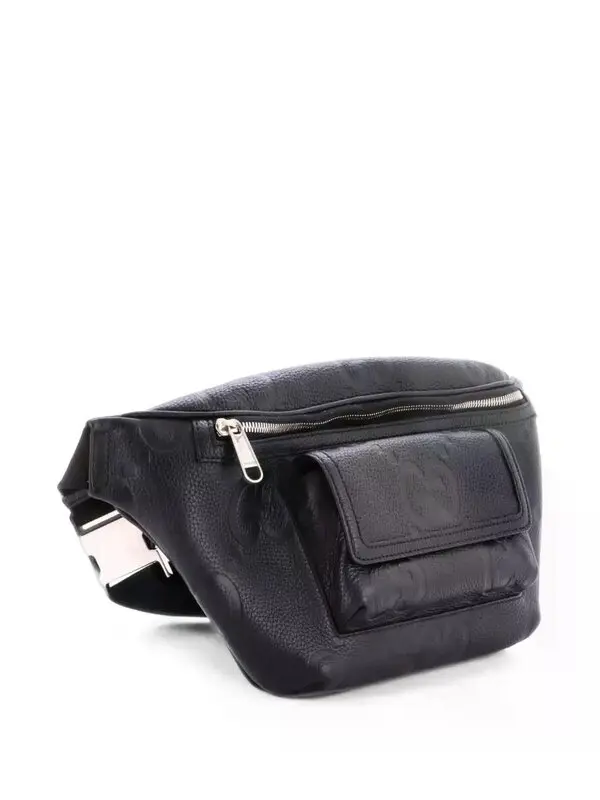 Gucci Front Pocket Jumbo Gg Embossed Leather Belt Bag