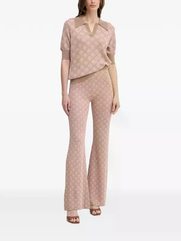 SILVIAN HEACH Aris Geometric-pattern Flared Trousers