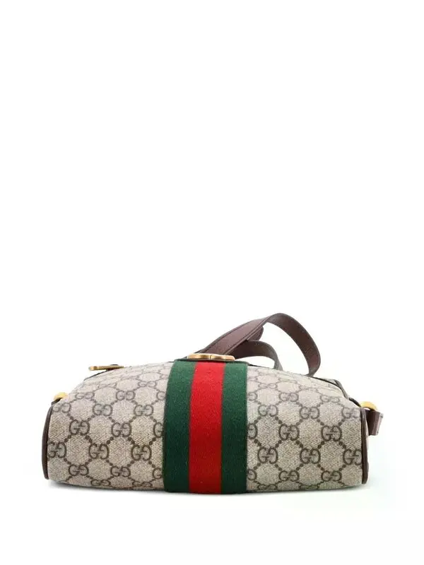 Gucci Gg Coated Canvas Messenger Bag
