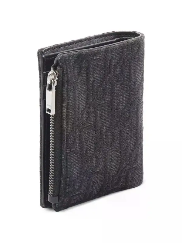Dior 2010s Oblique Bi-fold Wallet - Black