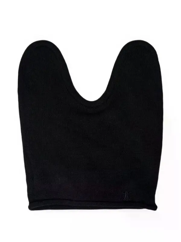 OPEN YY Wire-insert Knit Beanie Hat - Black