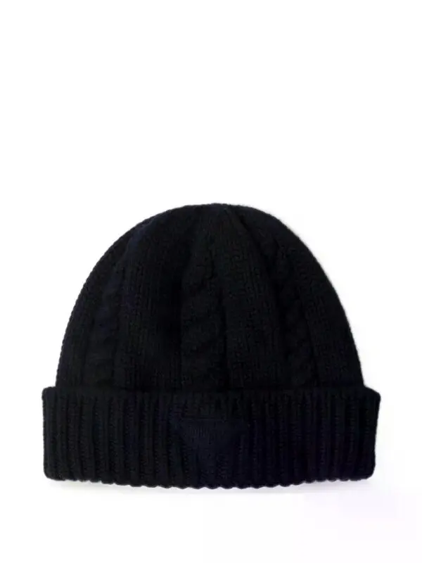 Prada Wool Beanie - Blue
