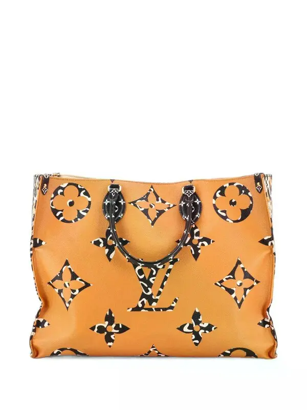 LOUIS VUITTON Onthego Limited Edition Jungle Monogram Giant Gm Tote Bag - Neutrals