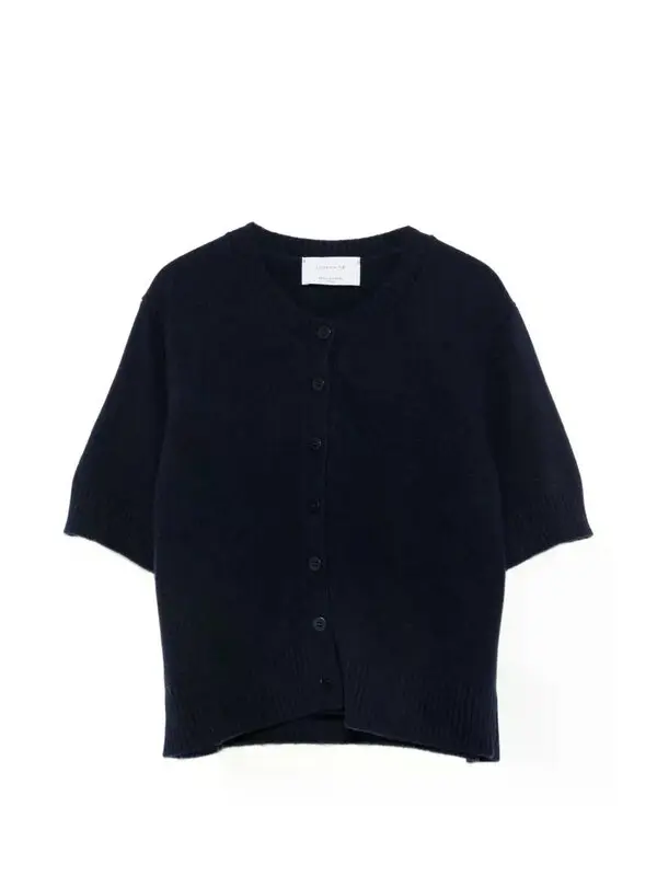DANIELE FIESOLI Short-sleeve Knitted Cardigan - Blue