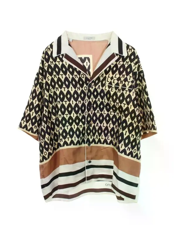 Valentino Garavani 2010s Patterned Short-sleeve Shirt - Black