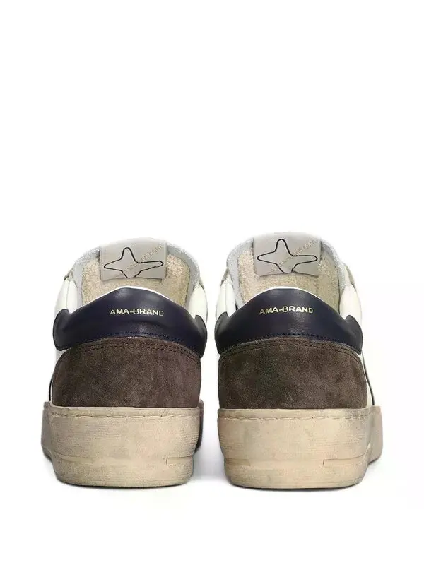 AMA-BRAND Star-patch Panelled Sneakers