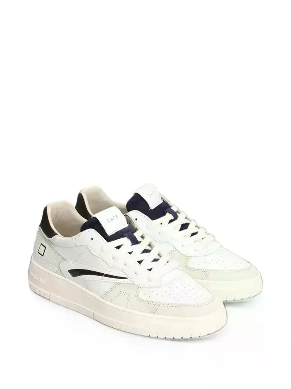 D.a.t.e. Torneo Pure Panelled Leather Sneakers - White