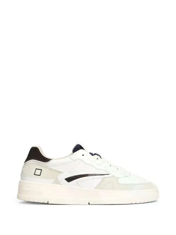 D.a.t.e. Torneo Pure Panelled Leather Sneakers - White