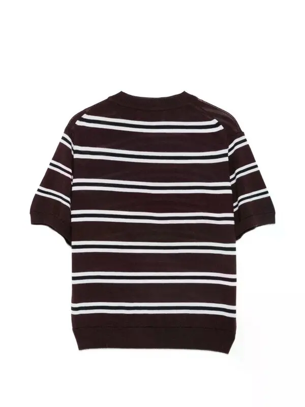 DANIELE FIESOLI Striped Short-sleeve Top