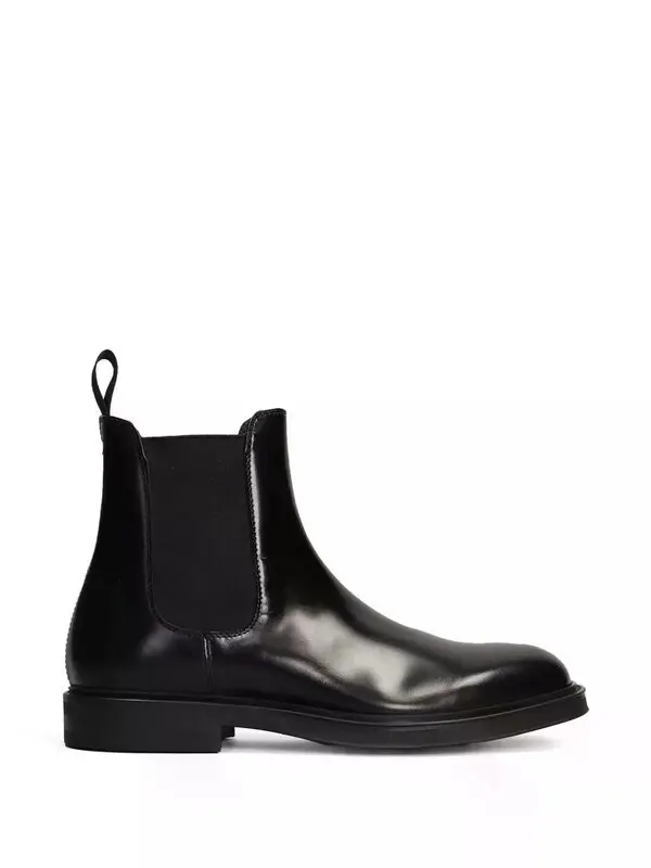 GREEN GEORGE Chelsea Leather Boots - Black