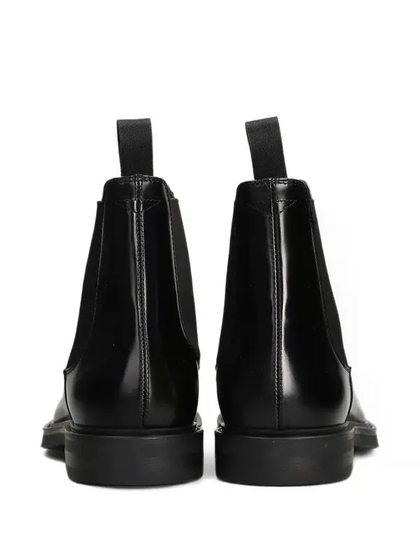 GREEN GEORGE Chelsea Leather Boots - Black