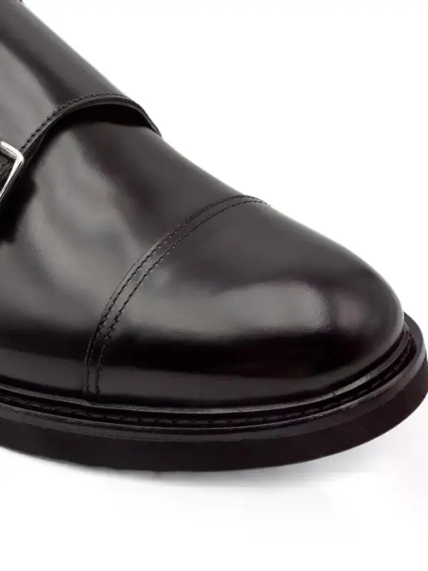 DOUCAL'S Double-buckle Leather Shoes