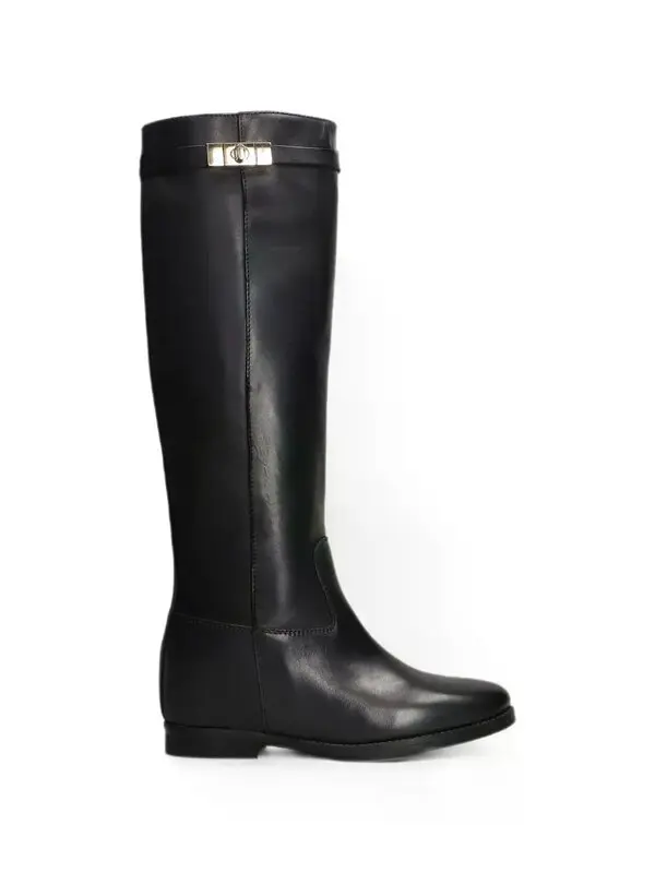 JULIE DEE Turn-lock Knee-high Boots