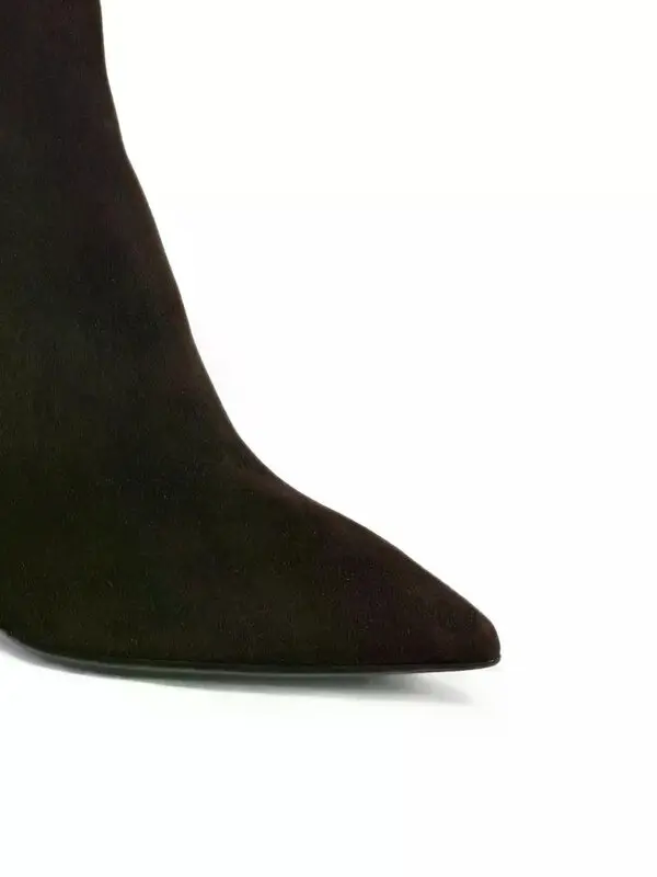 CHANTAL Pointed-toe Suede Ankle Boots