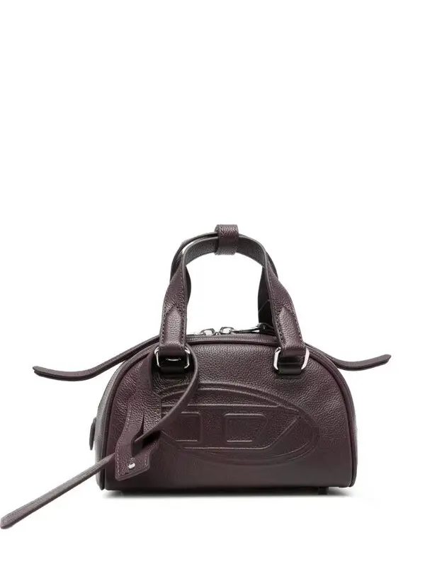 DIESEL® 1dr Pebbled Leather Mini Bag - Brown