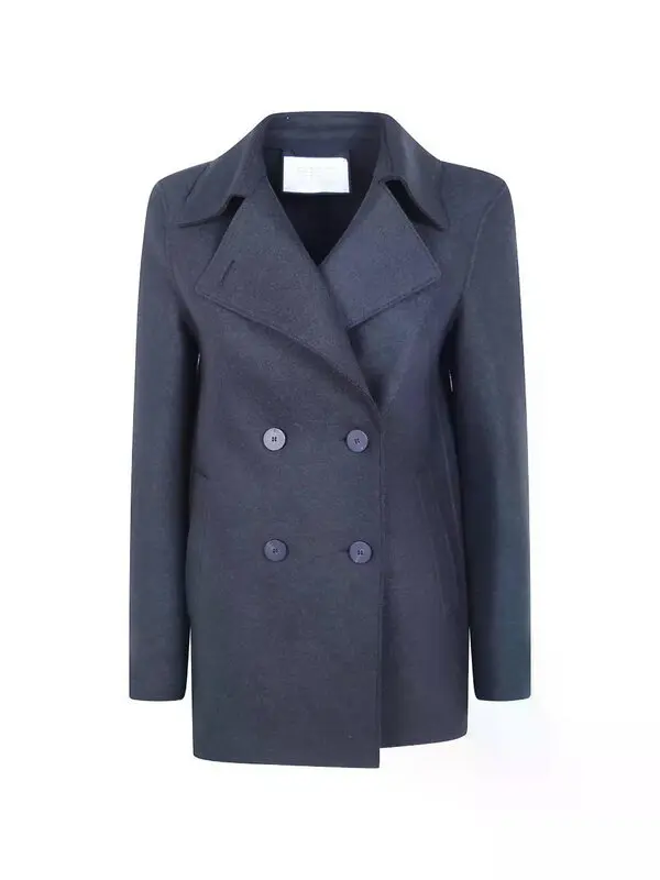 Harris Wharf London Double-breasted Wool Coat - Blue