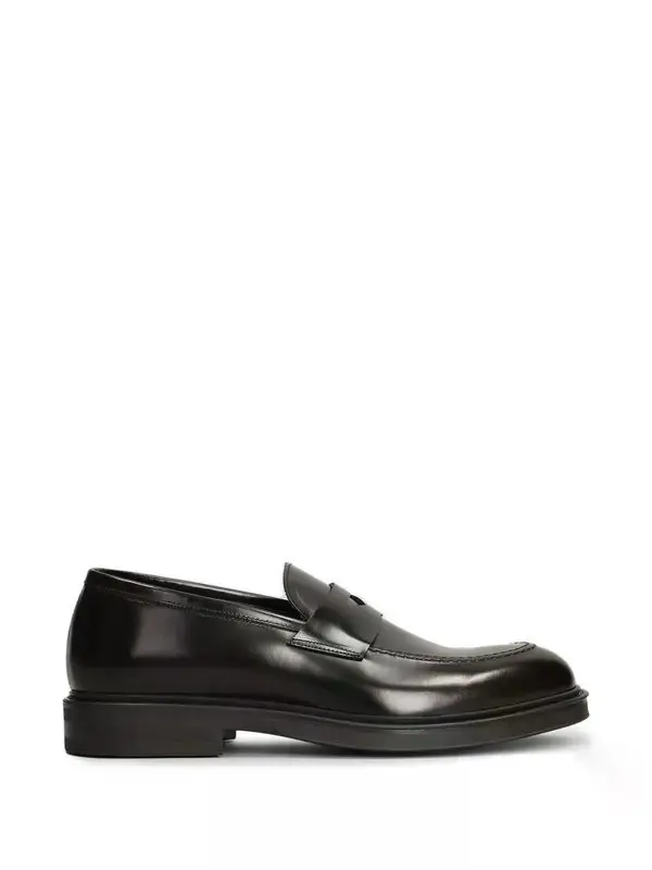 GREEN GEORGE Leather Penny Loafers