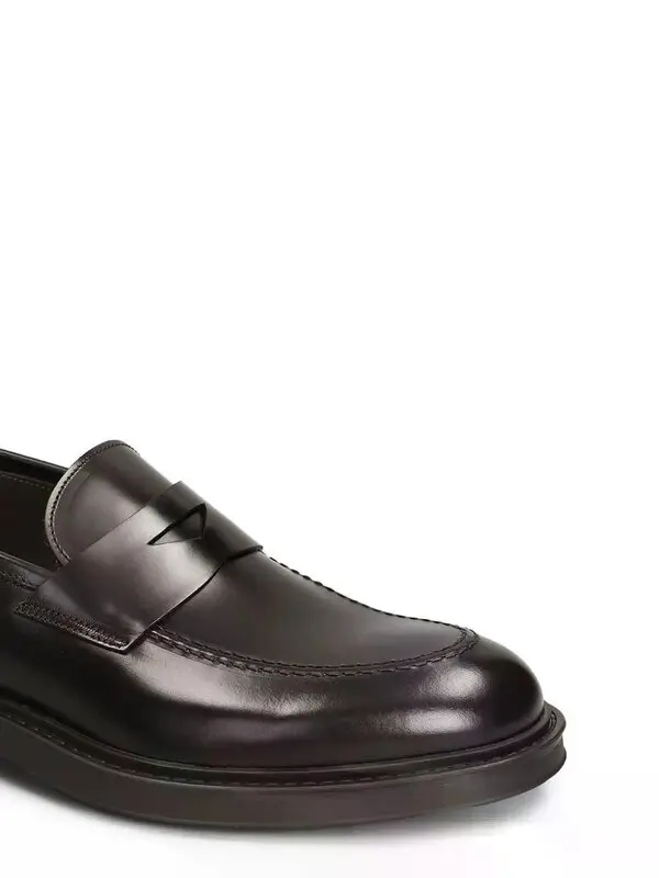 GREEN GEORGE Leather Penny Loafers