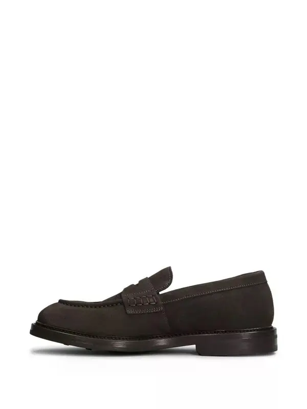 GREEN GEORGE Suede Penny Loafers