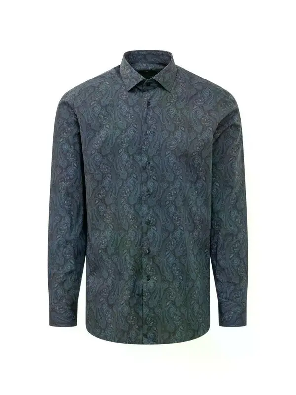 Etro Roma Paisley-print Shirt - Blue