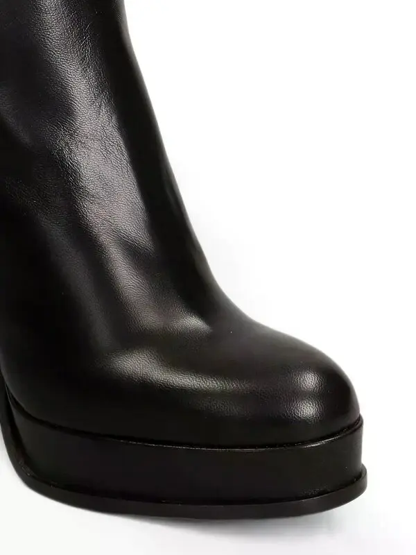 CHANTAL Platform Leather Ankle Boots
