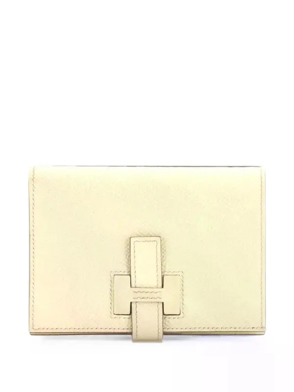 Hermès New H Passant Wallet Epsom Compact Small Wallets - Yellow