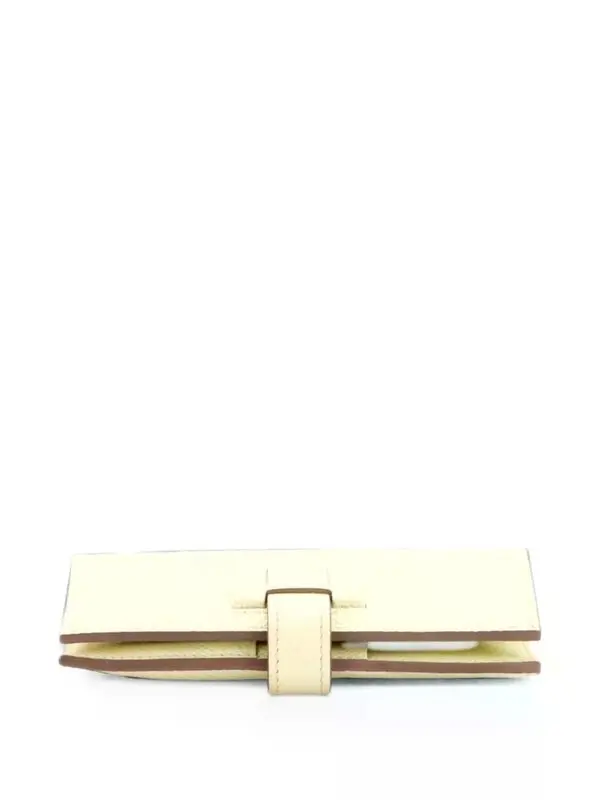 Hermès New H Passant Wallet Epsom Compact Small Wallets - Yellow