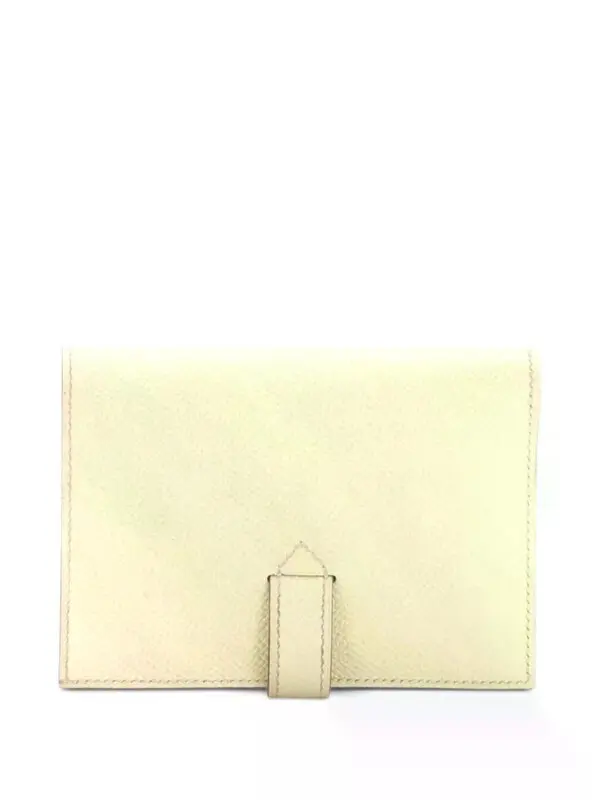 Hermès New H Passant Wallet Epsom Compact Small Wallets - Yellow