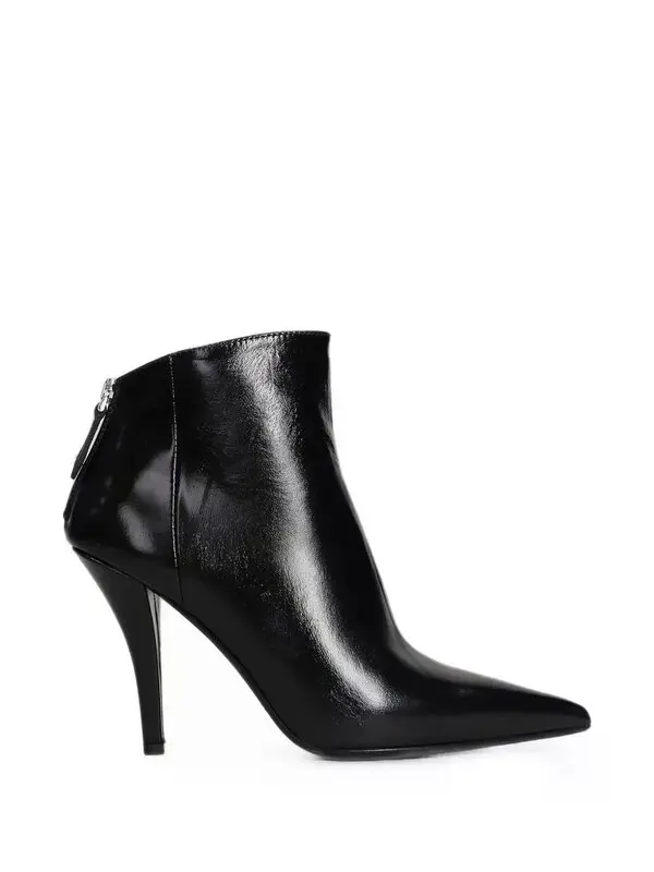 CHANTAL Pointed-toe Leather Ankle Boots