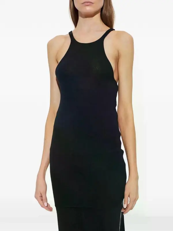Rick Owens Racer-back Cotton Top - Black