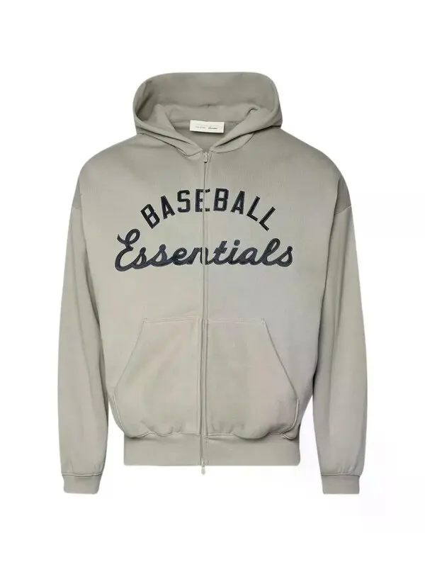 Fear Of God Mlb Full Zip Sport Hoodie - Grey