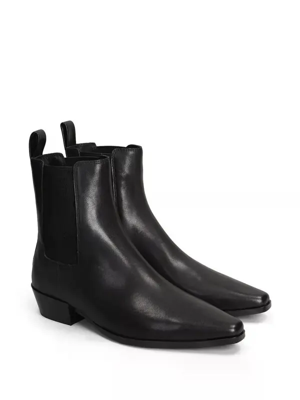 STRATEGIA SHOES Pointed-toe Ankle Boots - Black