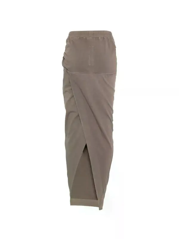 Rick Owens Drawstring Wrap Long Skirt