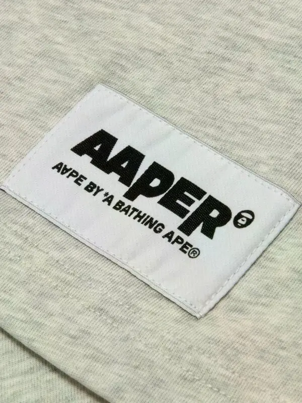 AAPE BY *A BATHING APE Graphic-print Logo-patch T-shirt