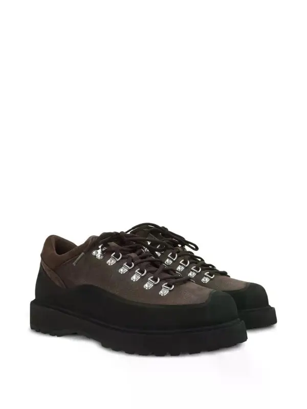 Diemme Cornaro Gomma Lace-up Panelled Boots - Brown