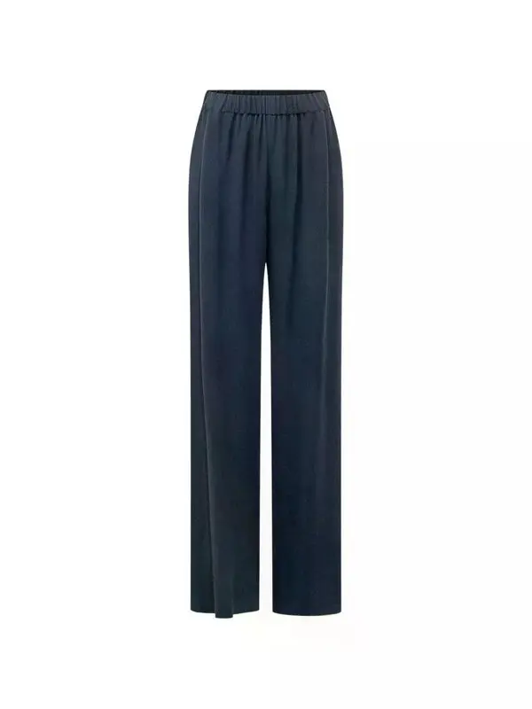 Emporio Armani Crepe Gabardine Pants Signature Capsule - Blue