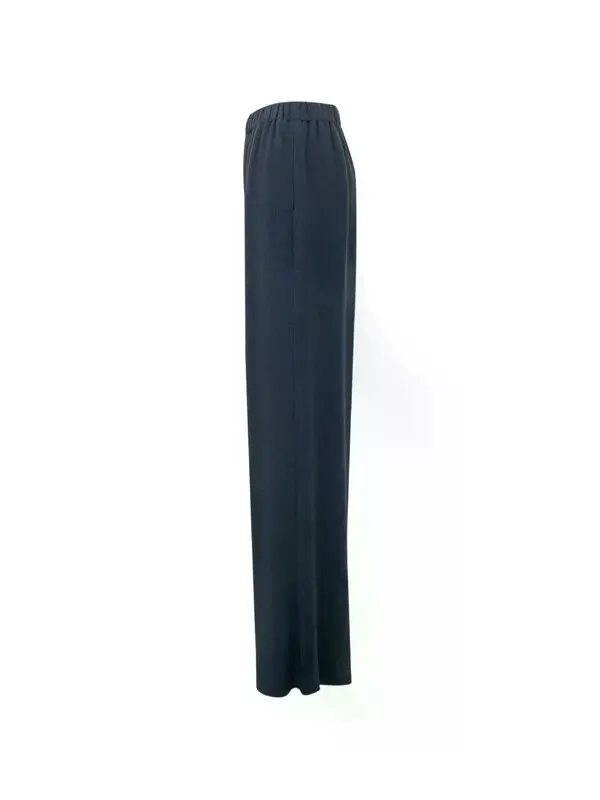 Emporio Armani Crepe Gabardine Trousers - Blue