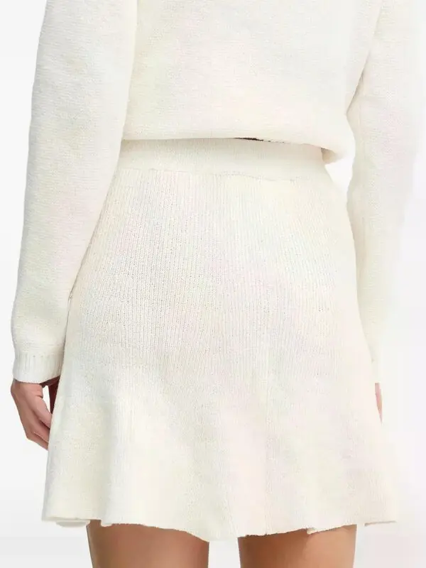 SILVIAN HEACH Belonia Knitted Ruffled Mini Skirt