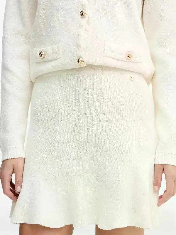 SILVIAN HEACH Belonia Knitted Ruffled Mini Skirt