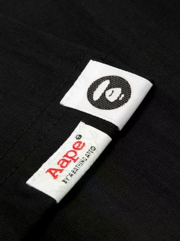 AAPE BY *A BATHING APE Moonface-print Cotton T-shirt