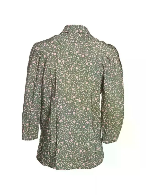 Maje Floral-print Shirt - Green