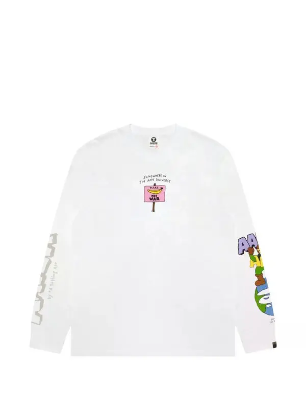 AAPE BY *A BATHING APE Aaper Graphic-print Long-sleeved T-shirt