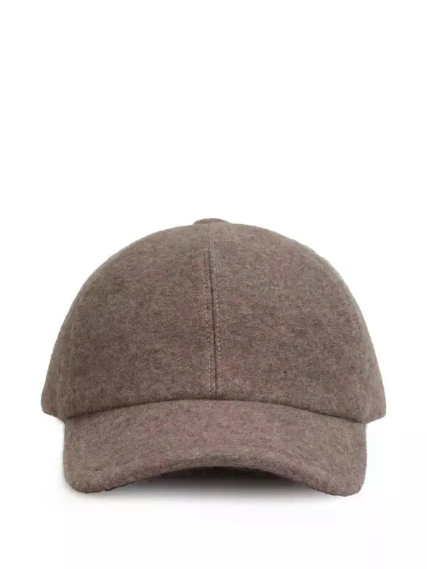 Fedeli Brushed-effect Cashmere Cap - Brown