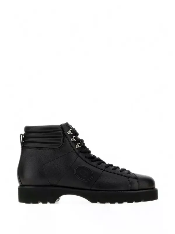 Valentino Garavani Vlogo Signature Leather Boots - Black