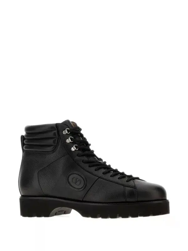 Valentino Garavani Vlogo Signature Leather Boots